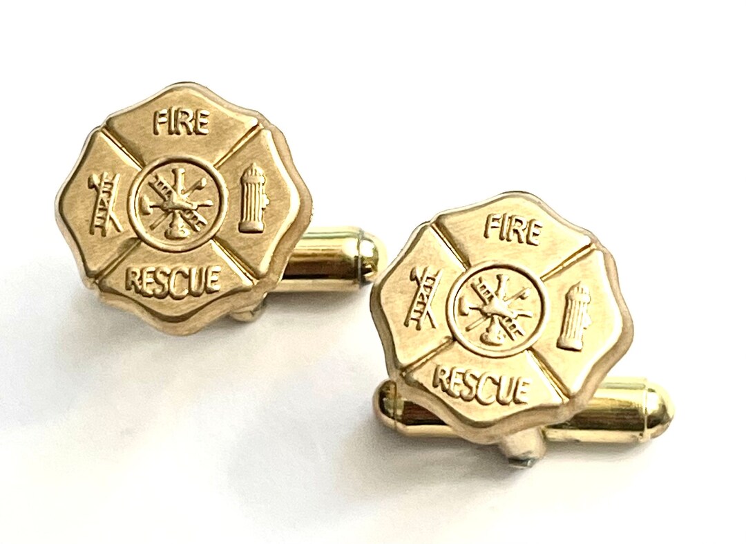 Amazing Fire Department Fireman Cufflinks Cuff Links / P41 - Etsy
