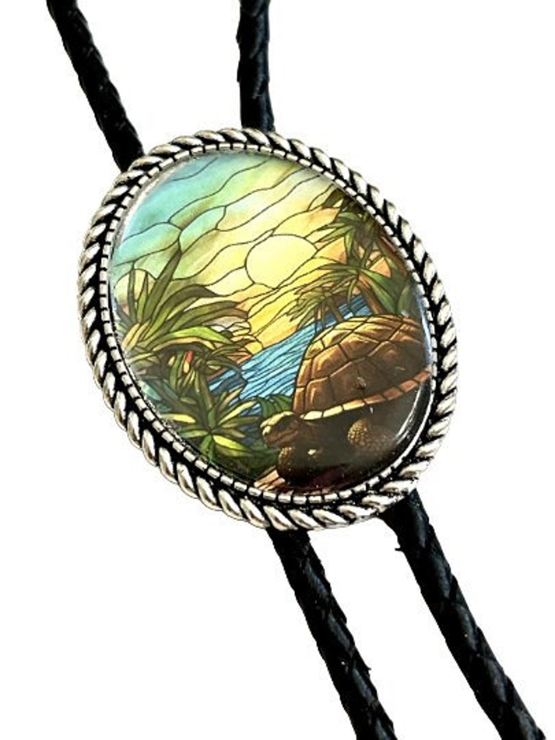 Turtle Bolo Tie - Personalized Cord Color , Length , and Tips /pic2 - Etsy