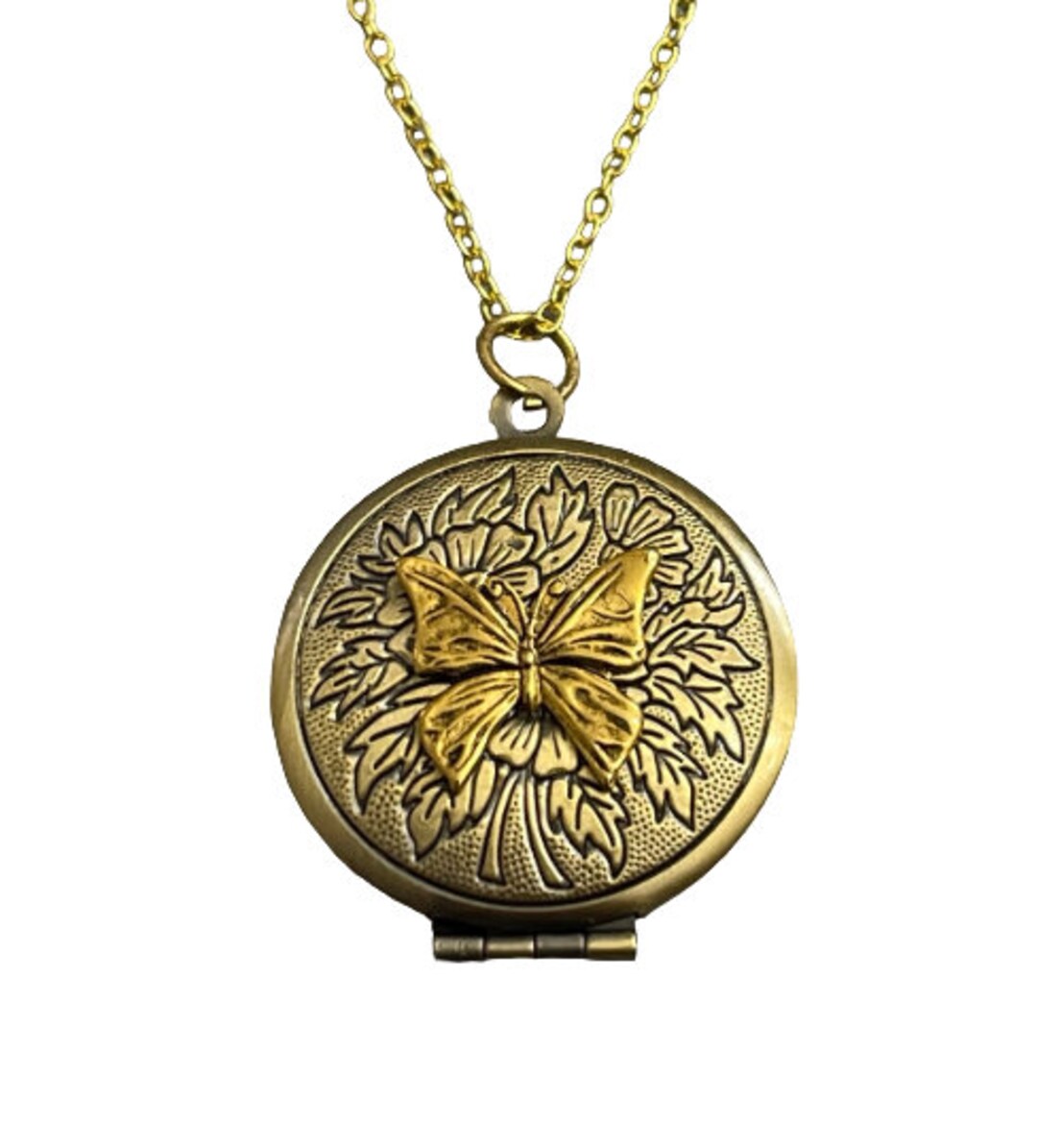 Butterfly Unisex Locket Pendant Photo Holder Photo Locket Best Friend ...