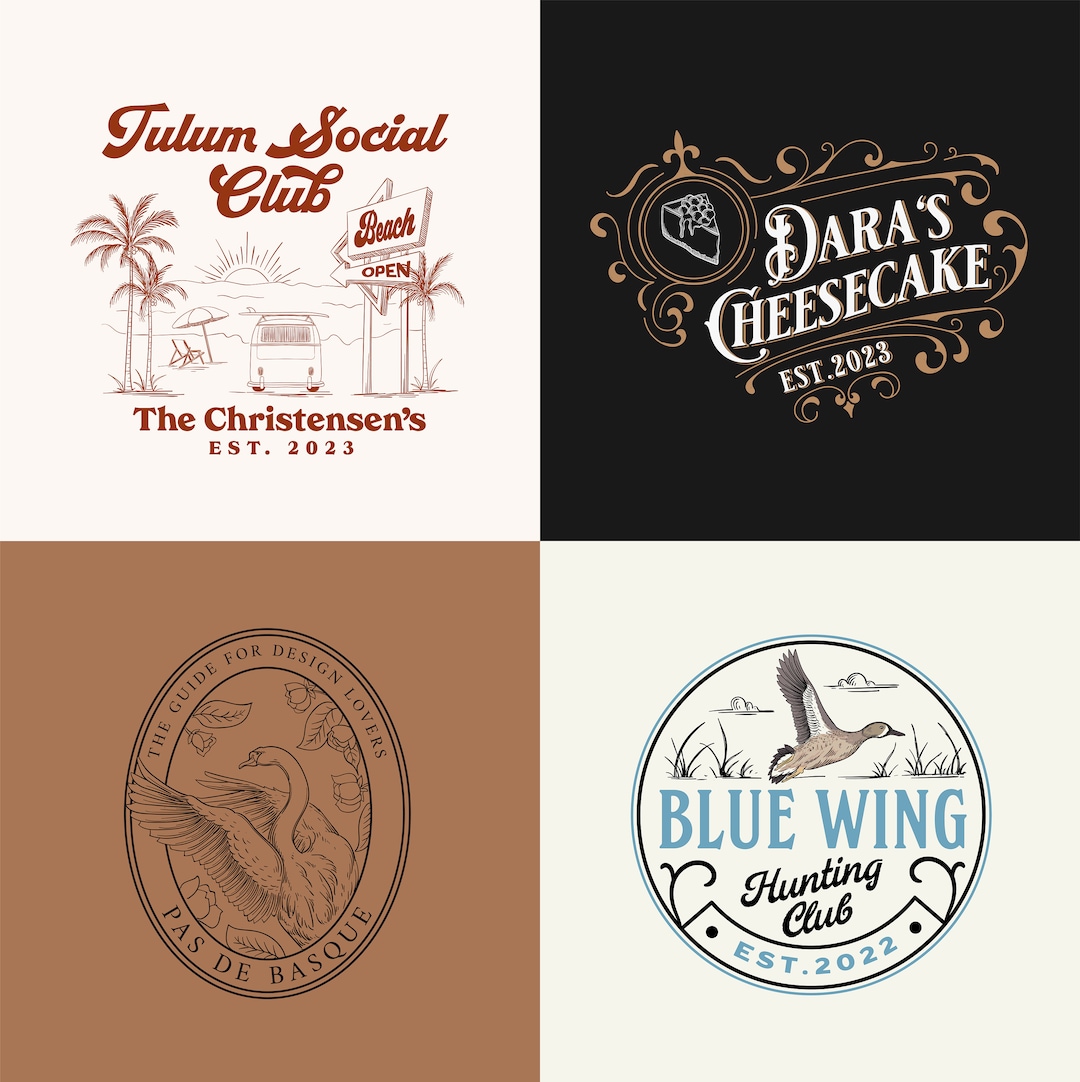 Custom Hand-drawn Logo Design: Small Business Branding - Etsy