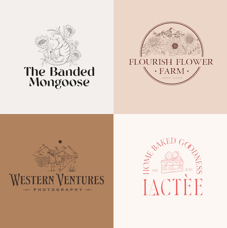 Custom Hand-drawn Logo Design: Small Business Branding - Etsy