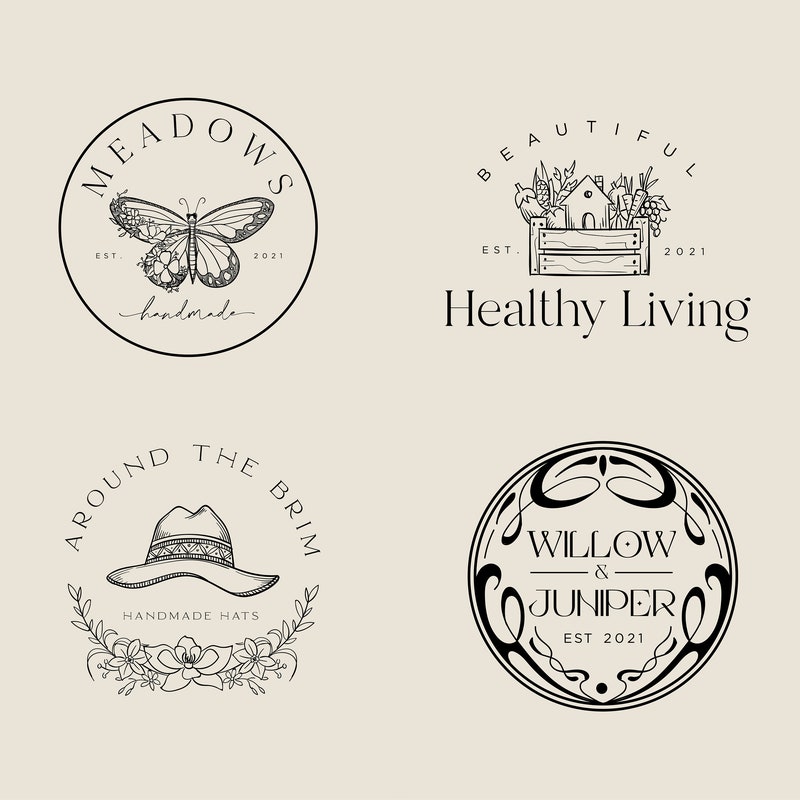 Rustic Logo - Etsy