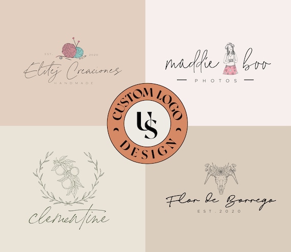 I Create Custom Logo Hand Drawing Beautiful Logo Minimalist - Etsy