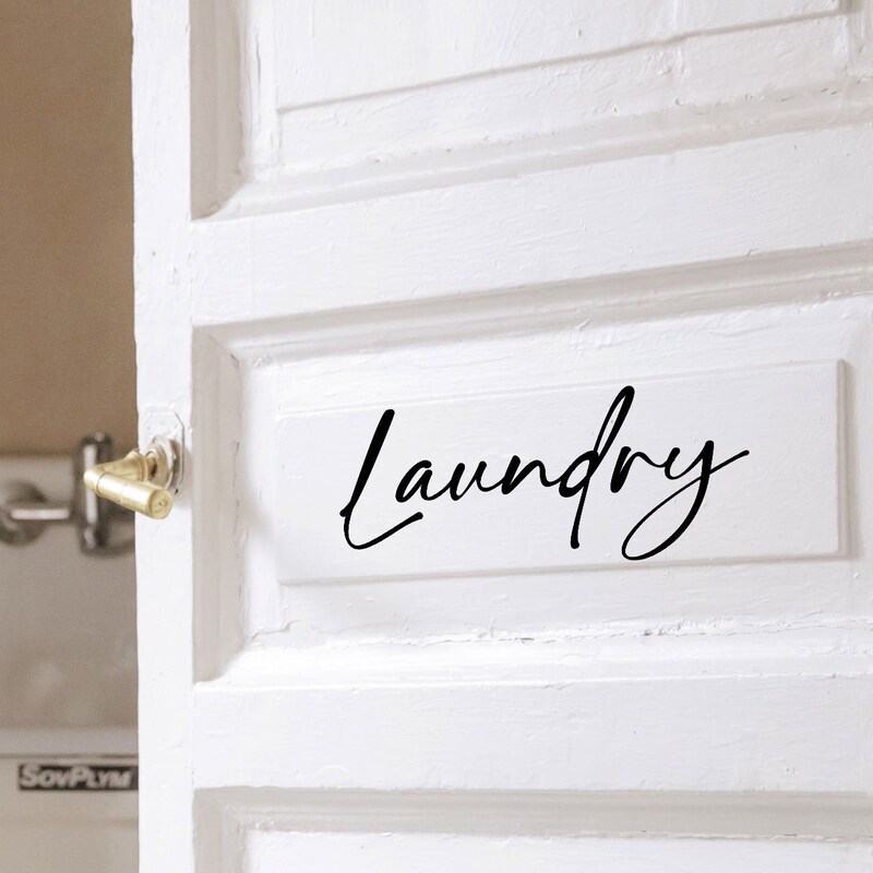 Laundry Room Door Decal - Etsy