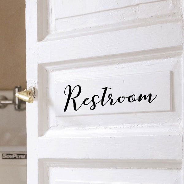 Bathroom Wall Decal - Etsy