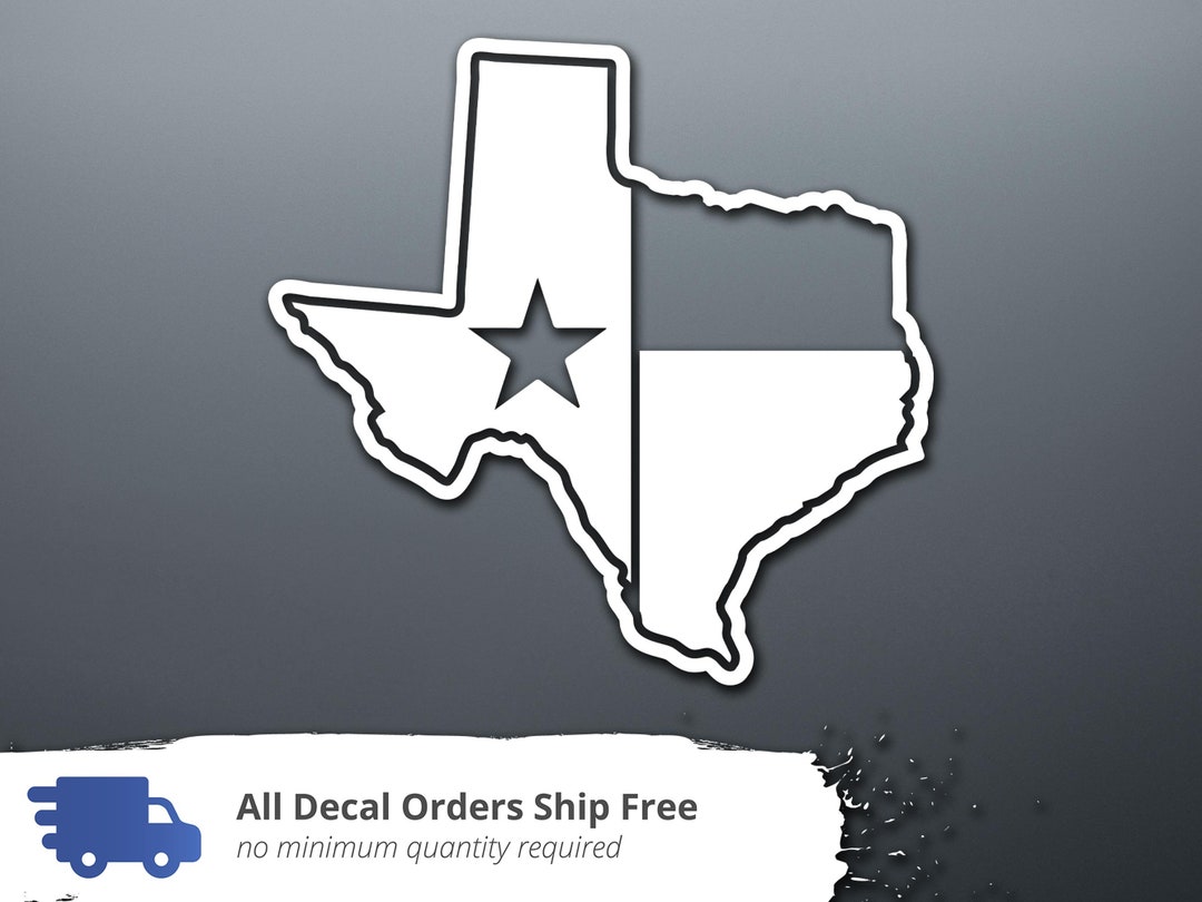Texas Flag Decal / Texas Sticker / Texas Decal / Texas Home State ...