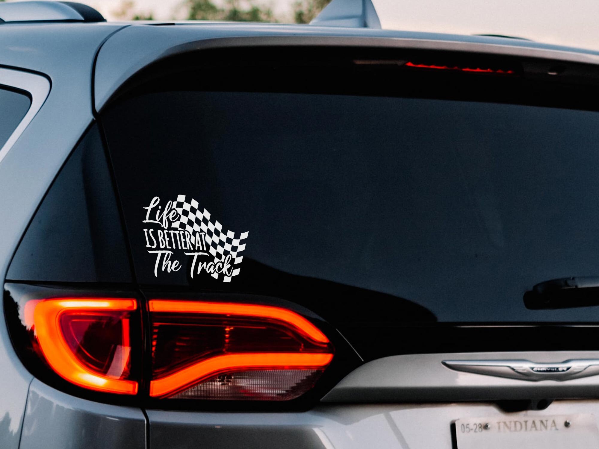 Drag Racing Decal Car Cup Vinyl Decal / Track Life Sticker / Life is ...
