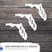 Florida State Decal / Area Code Decal / Florida Home State - Etsy