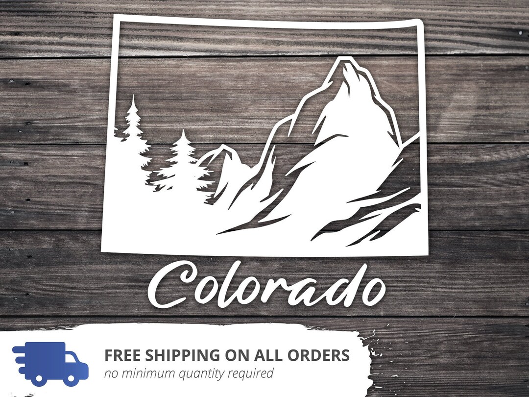 Colorado State Decal / Colorado Scenic State Sticker / Colorado ...
