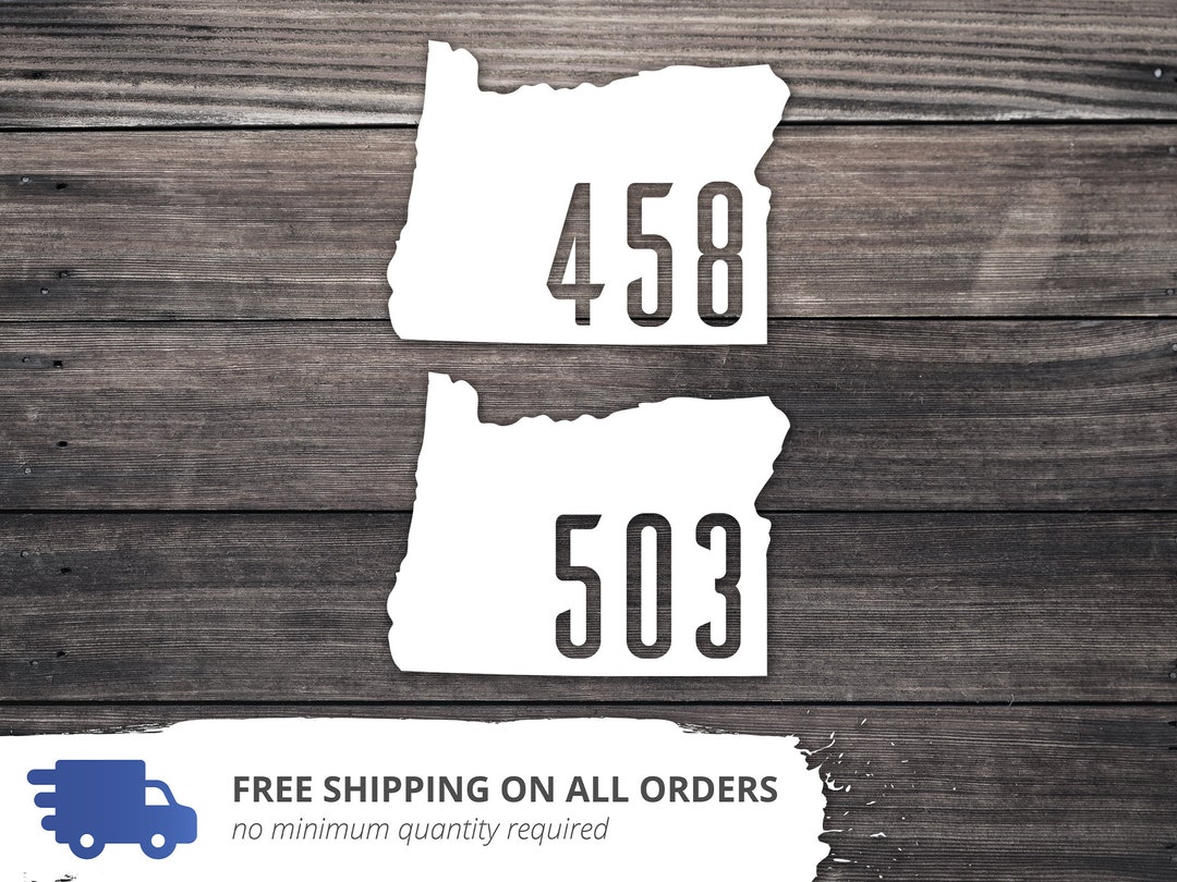 Oregon State Decal / Oregon Area Code Car Decal / Oregon Sticker ...