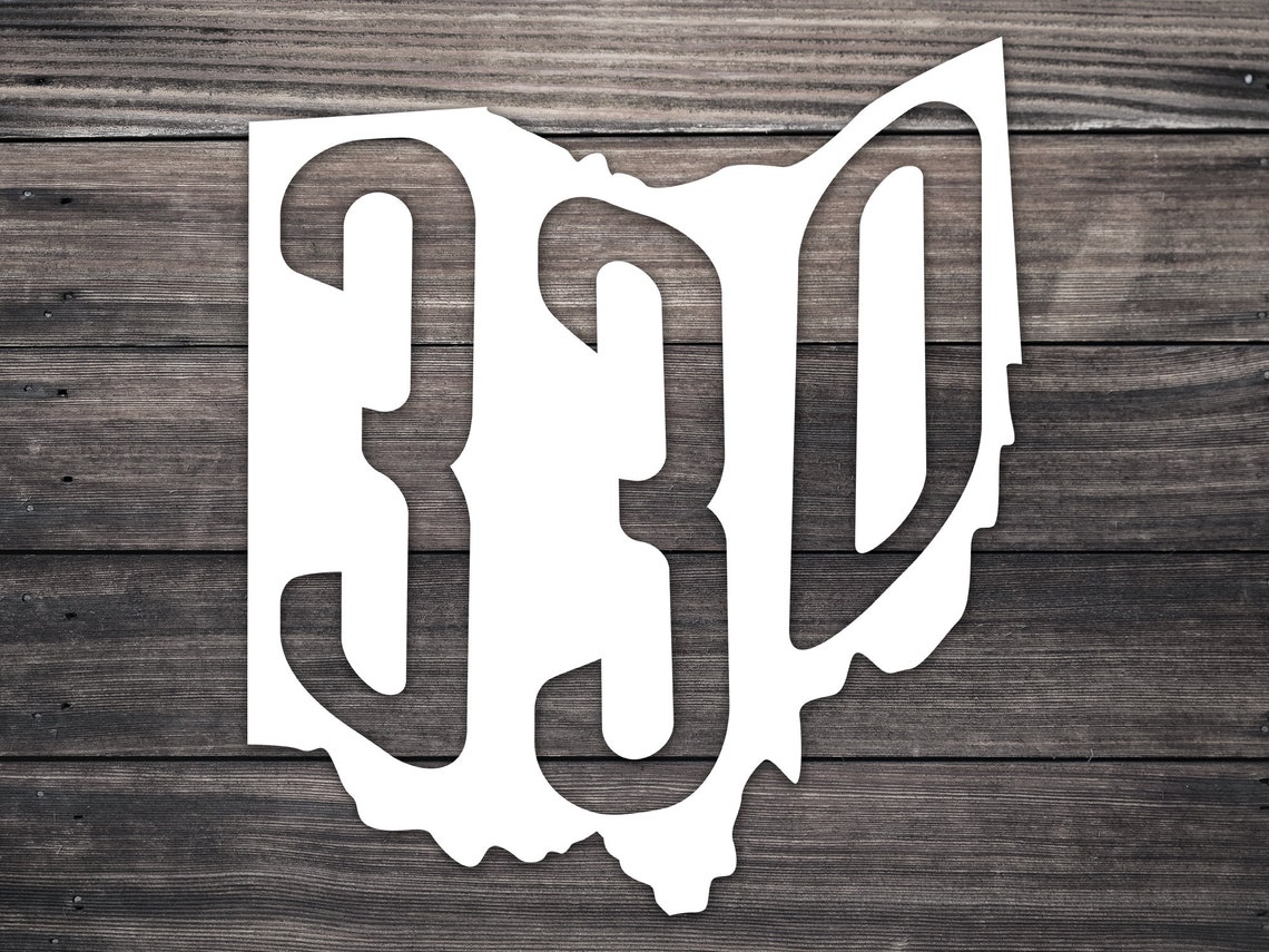 Ohio 330 Area Code Decal Canton Ohio 330 Free Shipping Etsy Ohio 330 Area Code Decal Canton Ohio 330 Free Shipping Etsy