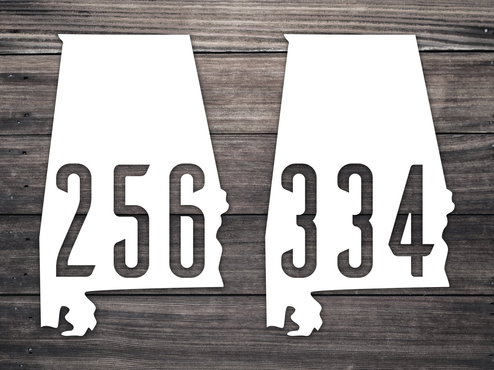 Alabama State Area Code Decal / Montgomery 334 / Birmingham 205 ...
