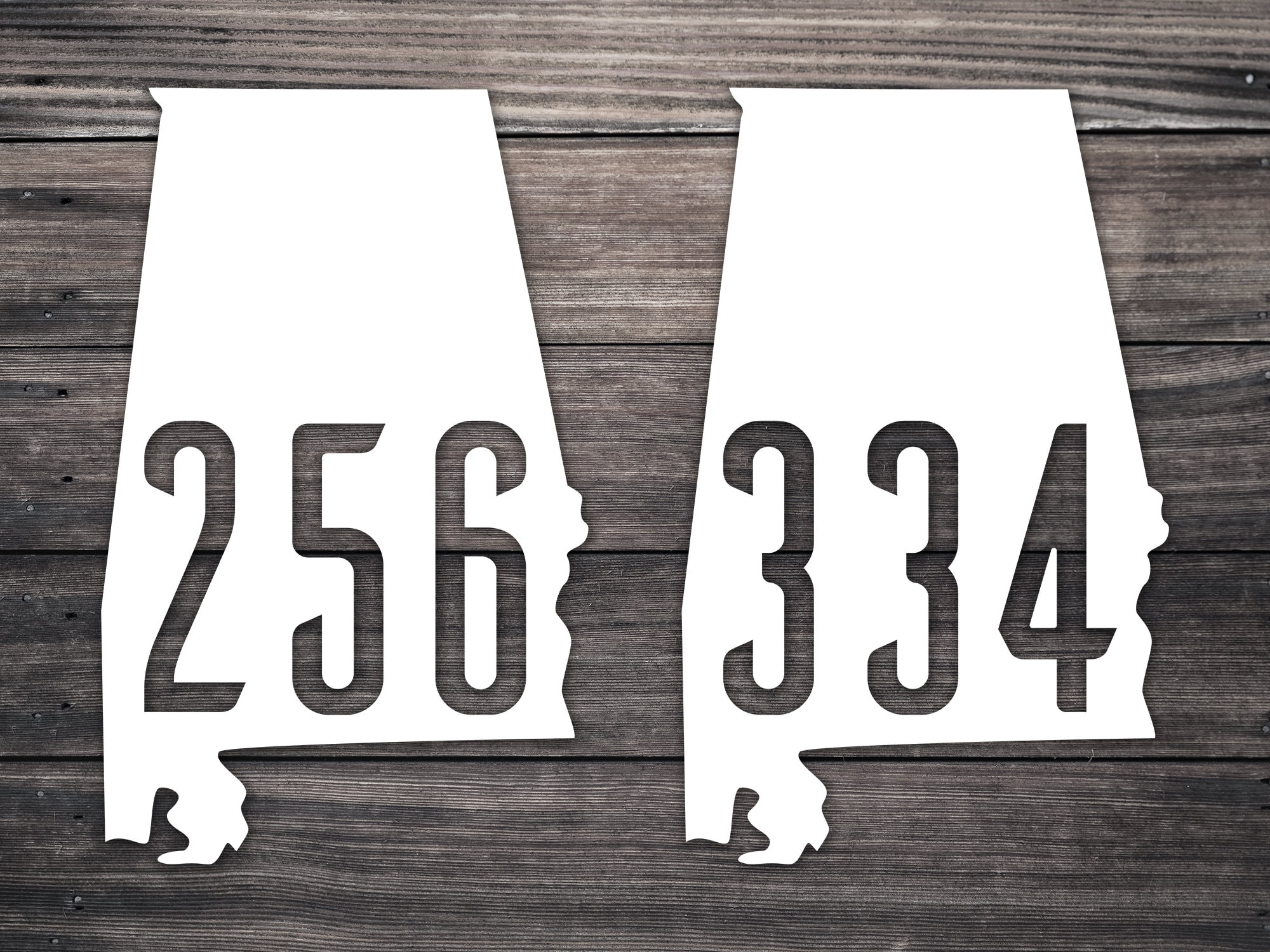 Alabama State Area Code Decal / Montgomery 334 / Birmingham 205 ...