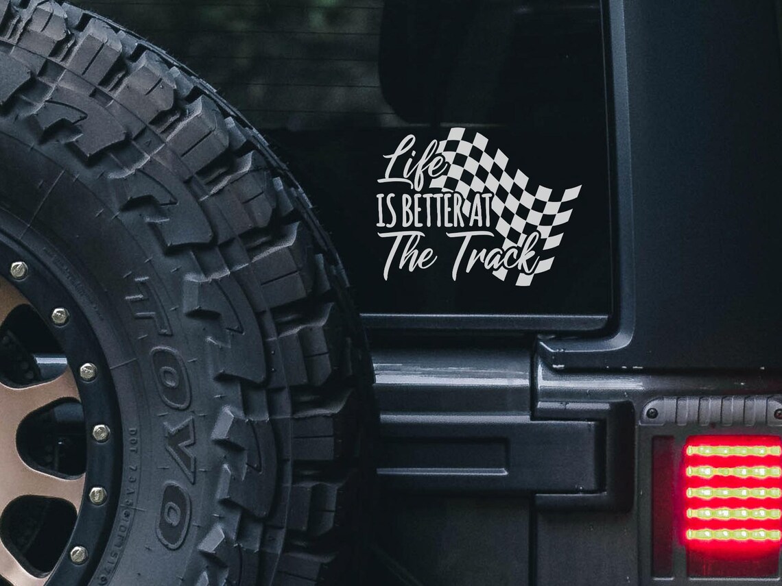 Drag Racing Decal Car Cup Vinyl Decal / Track Life Sticker / - Etsy