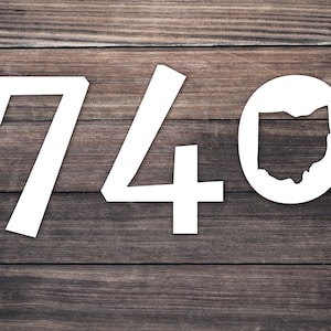 Delaware Ohio Decal Area Code 740 / Zanesville Ohio / Dayton Ohio Free ...