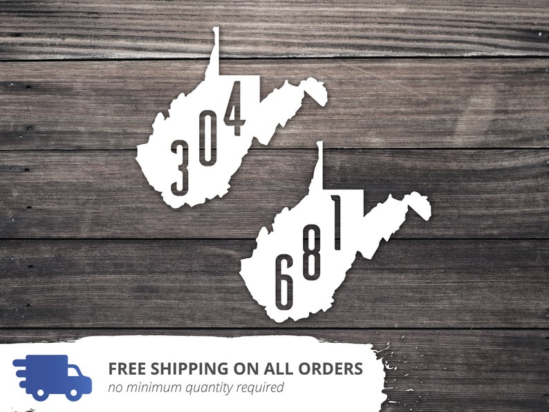 West Virginia State Decal / West Virginia State Sticker / - Etsy