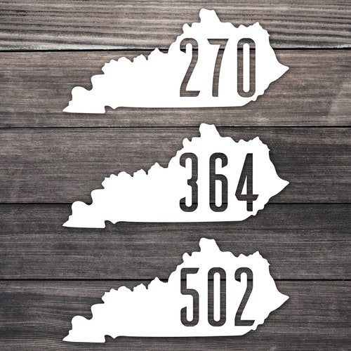 Kentucky State Decal / Area Code Decal / Louisville 502 / - Etsy