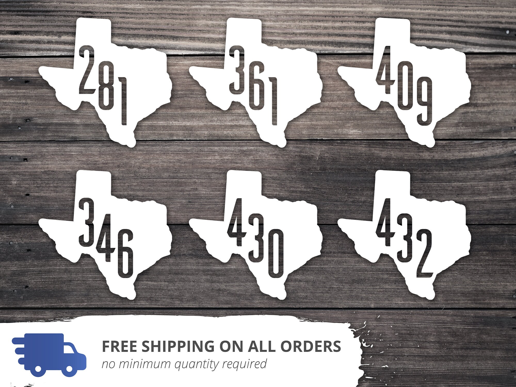Texas State Decal / Texas State Sticker / Texas Area Code Car Decal ...