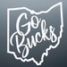Go Bucks Vinyl Decal / OSU Ohio State Buckeye Decal for Car - Etsy