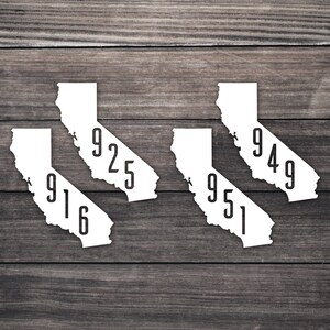California State Decal / CUSTOM Area Code Decal / Los Angeles 213 / San ...