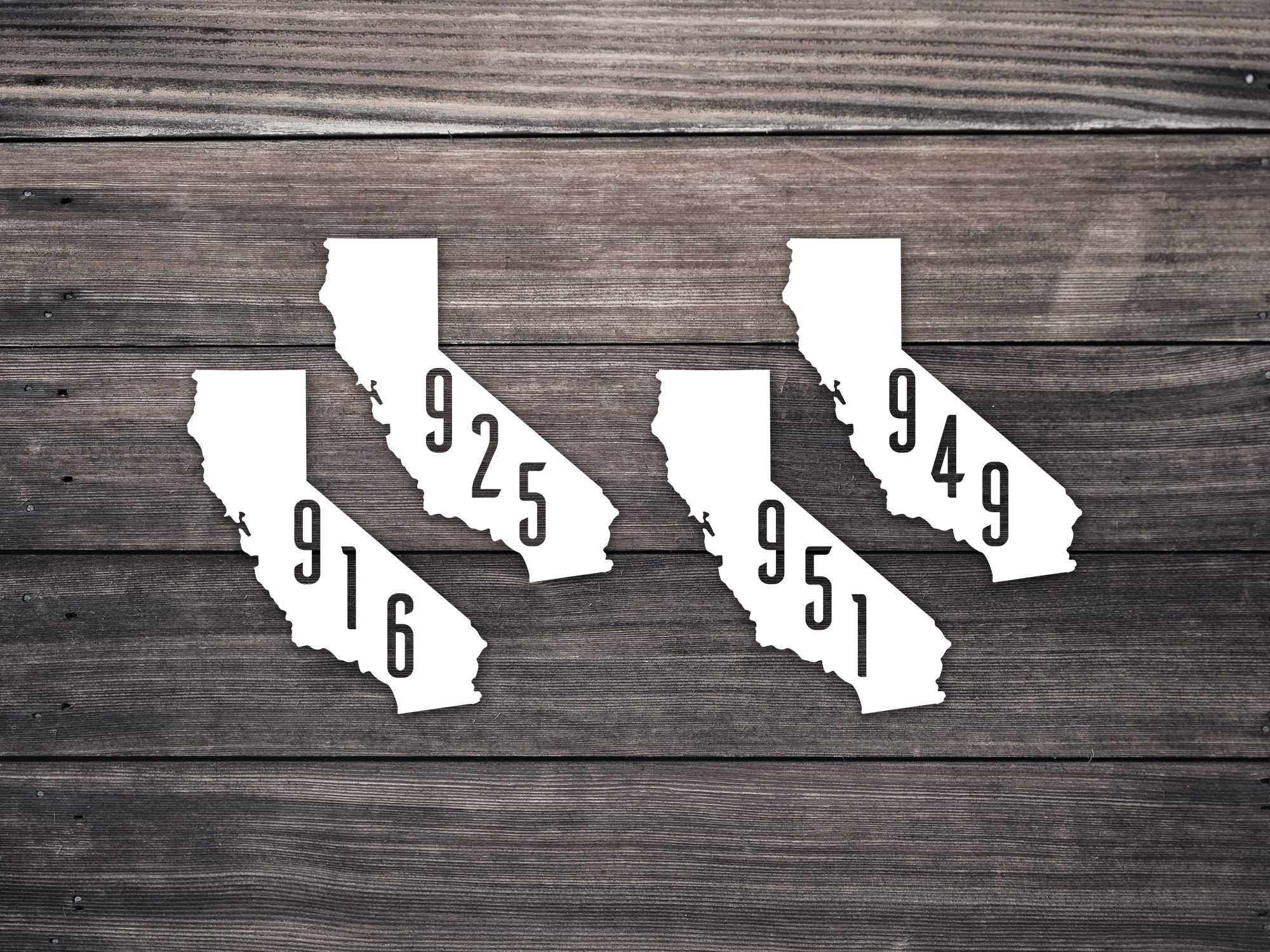 California State Decal / CUSTOM Area Code Decal / Los Angeles | Etsy