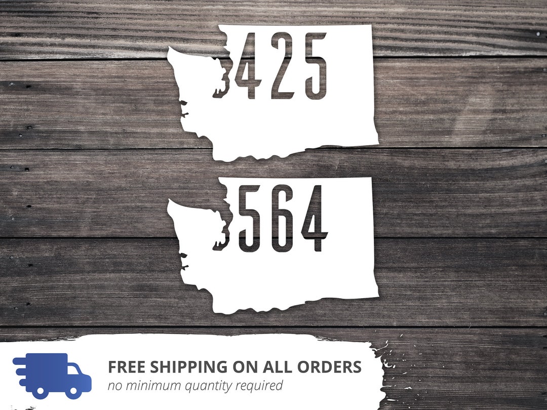 Washington State Decal / Washington State Sticker / Washington Area ...