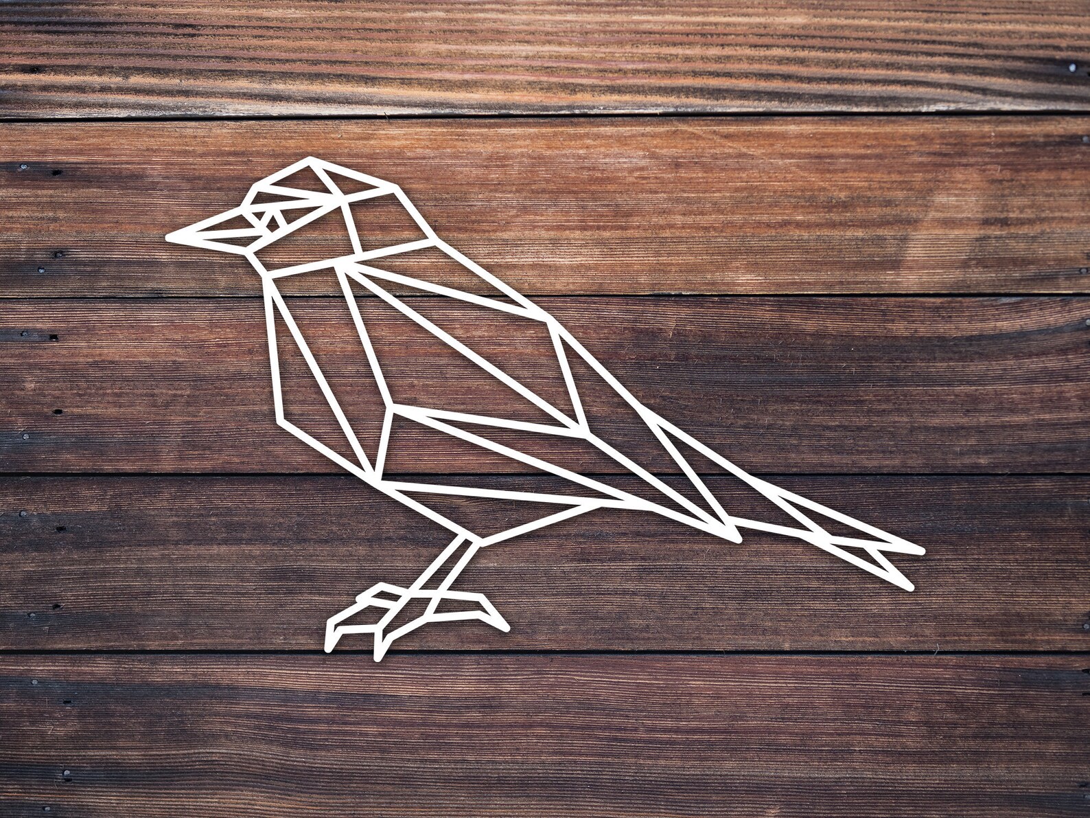 Geometric Origami Bird Outline Decal Sticker / Adventure - Etsy