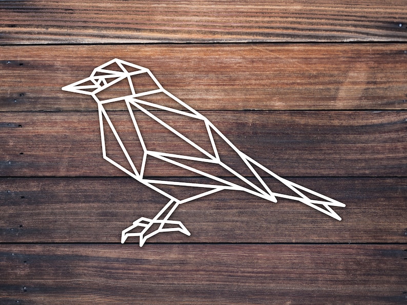 Geometric Origami Bird Outline Decal Sticker / Adventure - Etsy