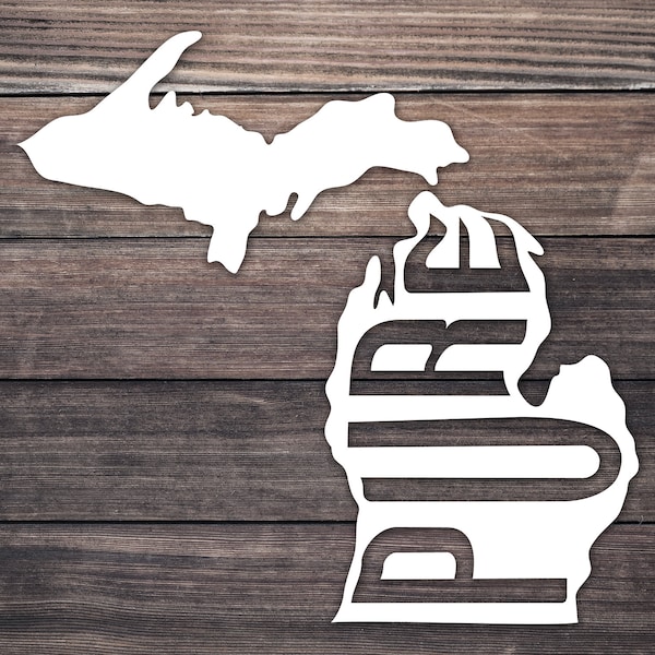 Michigan Car Decal - Etsy