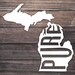 Pure Michigan Car Decal / Mitten State State Decal / Michigan Home Yeti ...