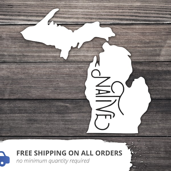 Michigan State Decal - Etsy