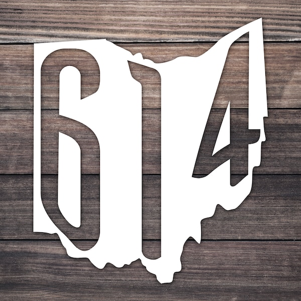Ohio Area Code Decal - Etsy