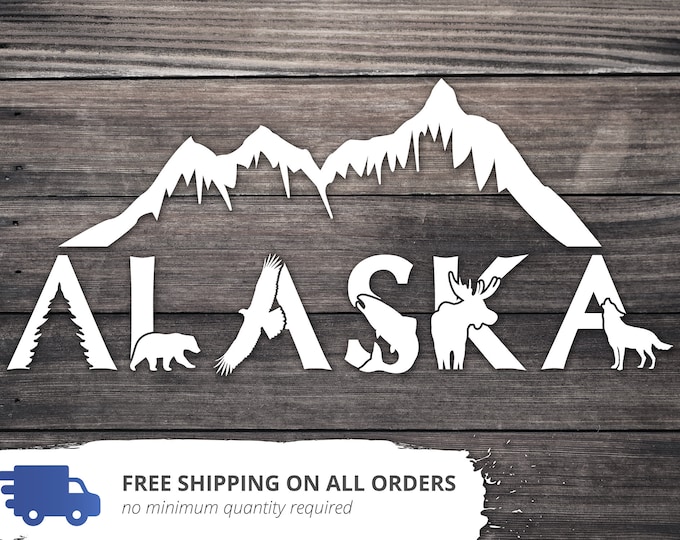 Alaska Wild Stickers Set of 3 - Etsy