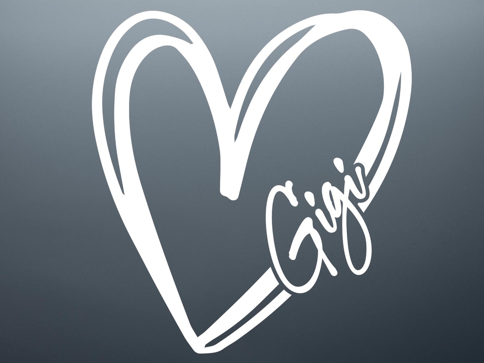 Gigi Decal / Gigi Sticker / Grandma Car Decal / Grandma Car Sticker ...