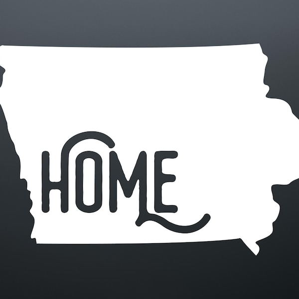 Iowa State Window Decal - Etsy