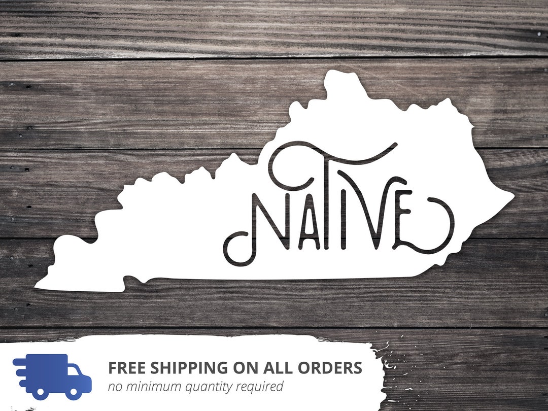 Kentucky State Decal / Kentucky State Sticker / Kentucky Native ...