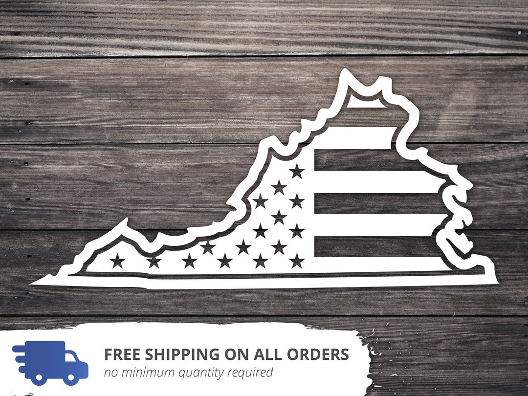 Virginia State Decal / Virginia Sticker / Virginia Decal / American ...
