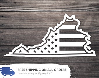 Virginia State Flag Decal - Etsy