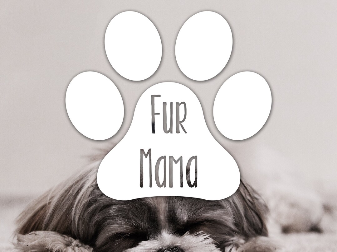 Fur Mama Car Decal / Fur Mom Decal / Fur Baby Sticker / Dog Mom / Dog ...