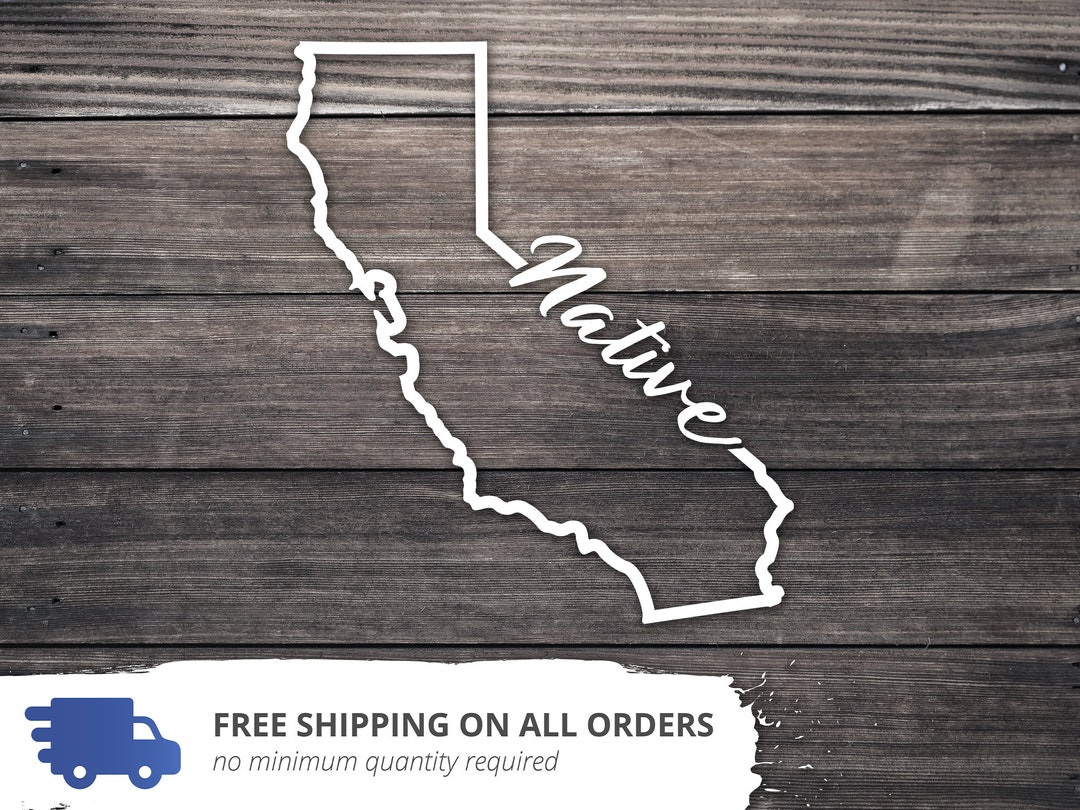 California State Decal / Native California Home State Sticker ...