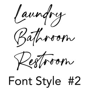 Bathroom Door or Wall Decal / Bathroom Door or Wall Sticker / Bathroom ...