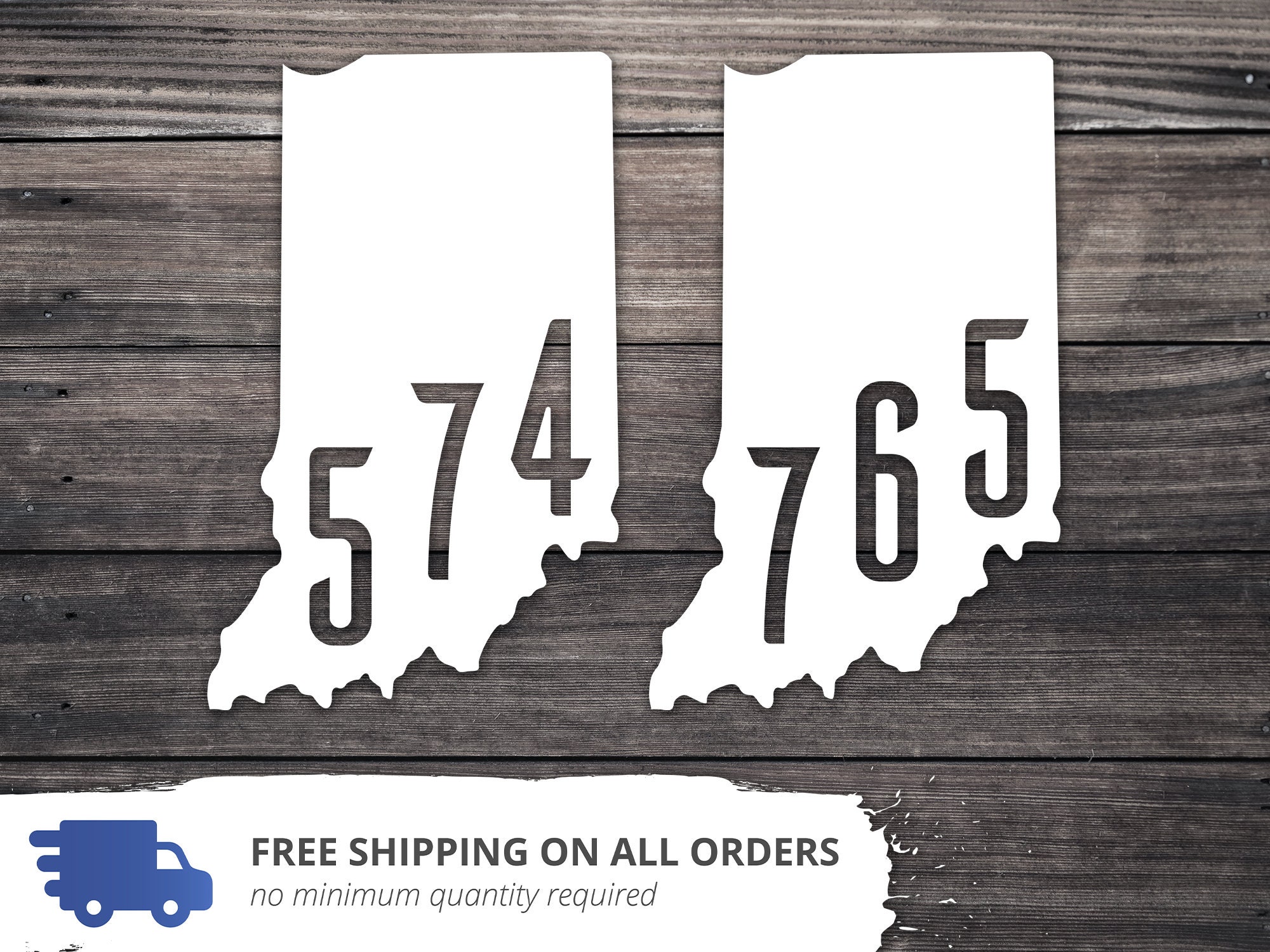 Indiana State Decal / Indiana State Sticker / IN Area Code - Etsy