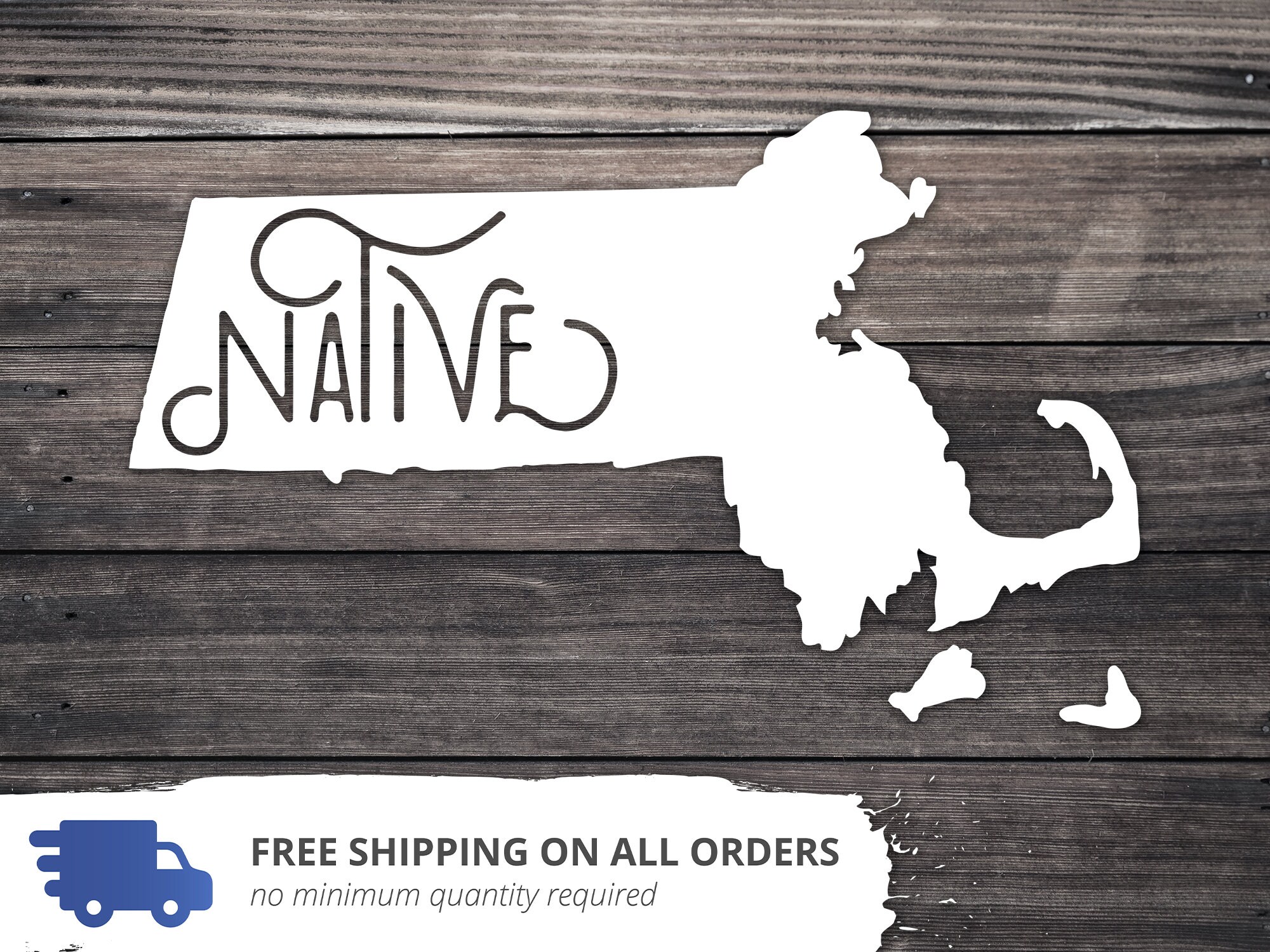 Massachusetts State Decal / Massachusetts State Sticker / | Etsy