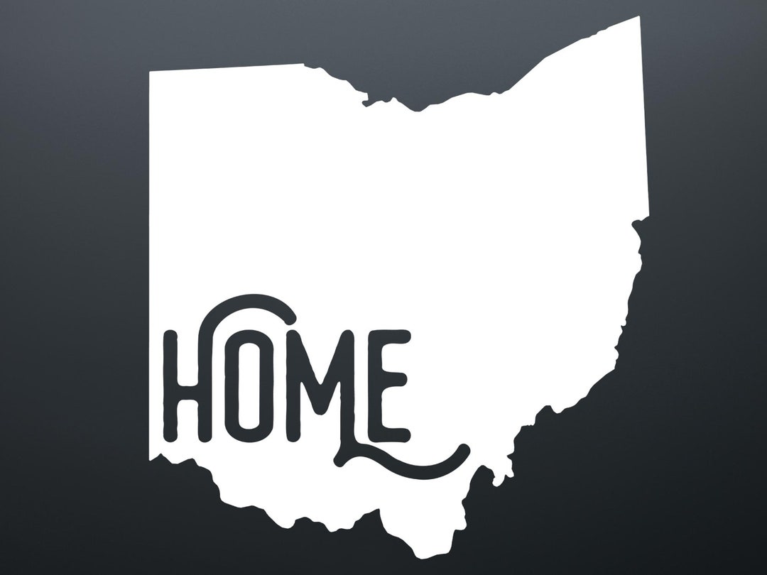 Ohio Car Decal / Ohio Home State Decal Sticker / Ohio Home / OH Laptop ...