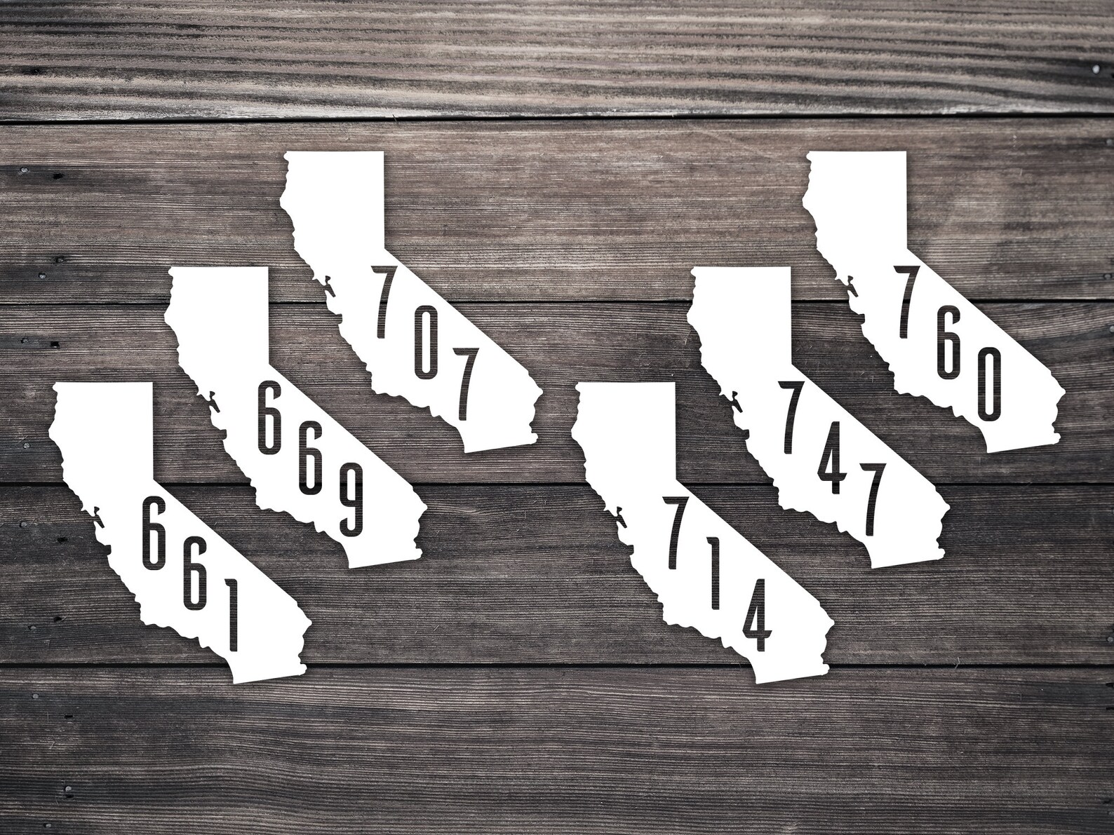 California State Decal / CUSTOM Area Code Decal / Los Angeles | Etsy