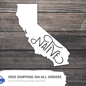 California State Decal / California State Sticker / California - Etsy