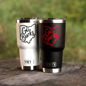 Go Bucks! Vinyl Decal / OSU Ohio State Buckeye Decal for Car Wall Cup ...
