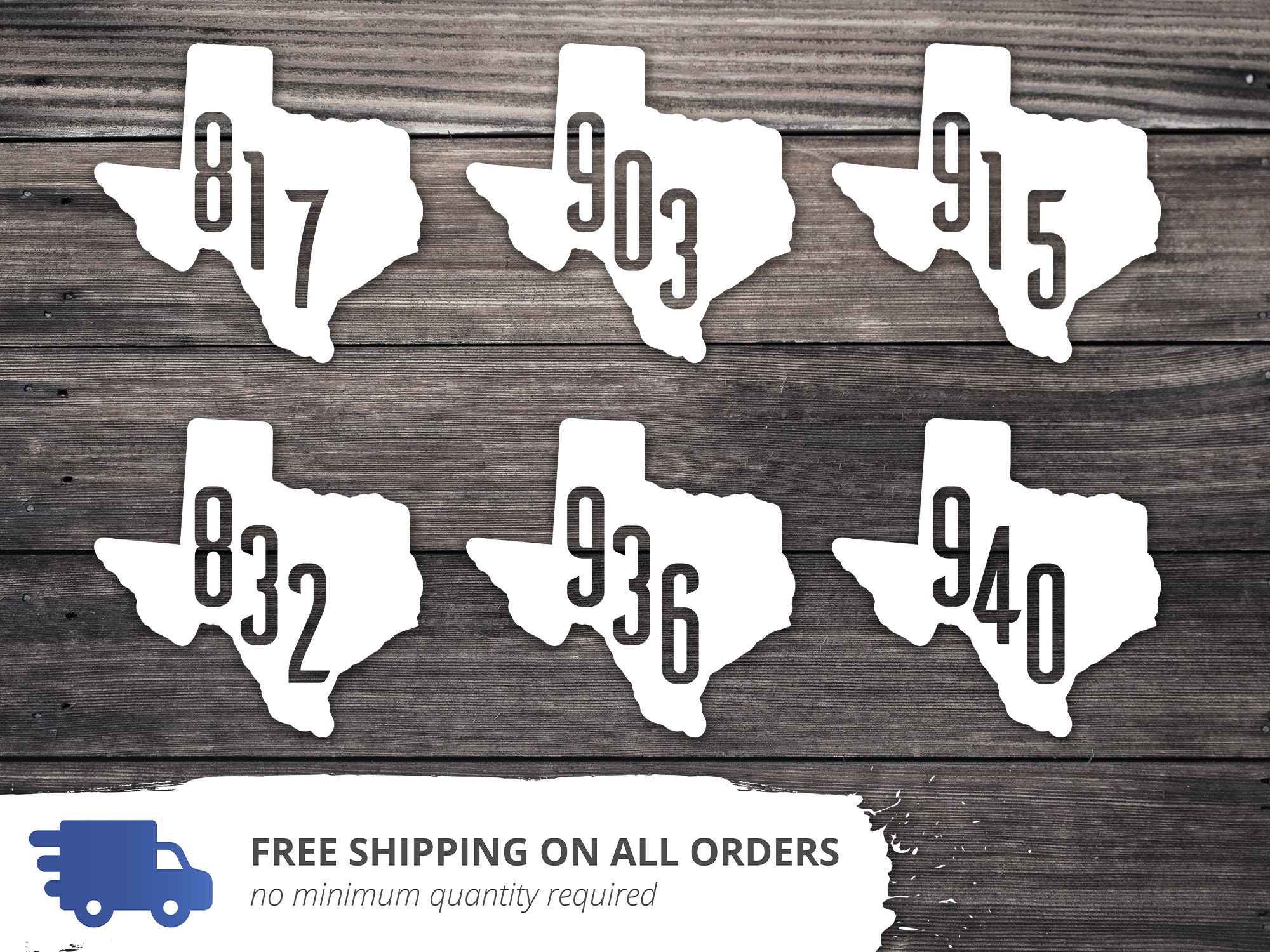 Texas State Decal / Texas State Sticker / Texas Area Code Car Decal ...