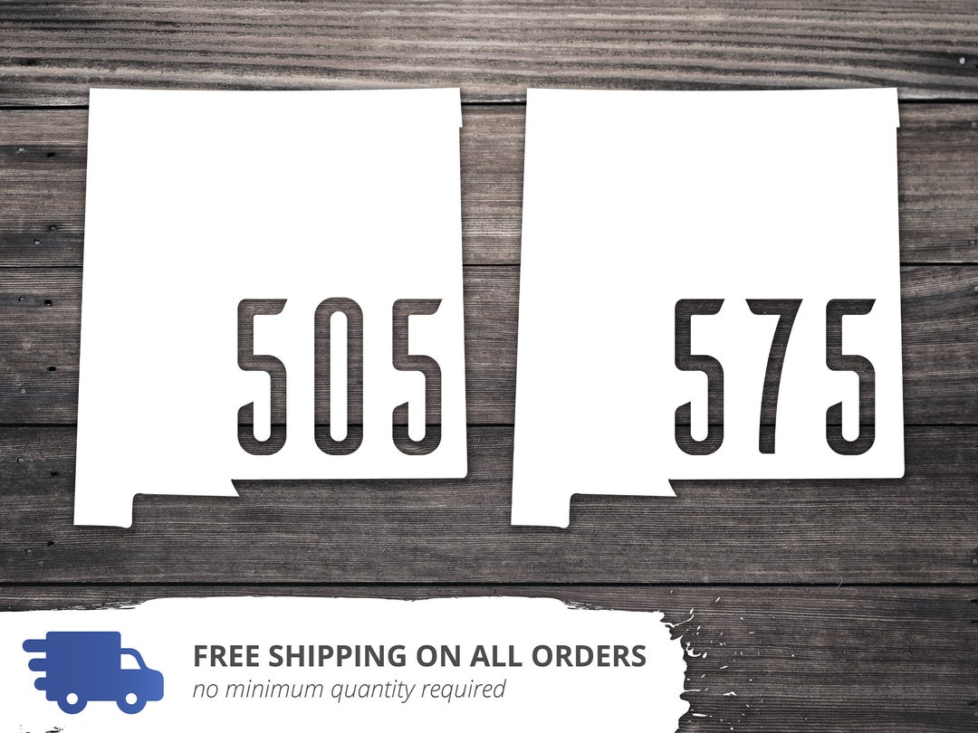 New Mexico State Decal / New Mexico Area Code Car Decal / New Mexico ...