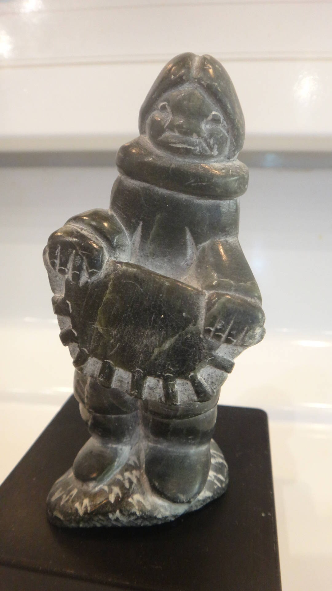 Vintage 1980s Inuit Art Carving Lucy Miniature Woman Stretching Skin ...